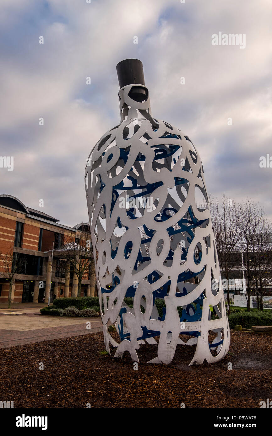 bottle of notes, middlesbrough, north yorkshire, uk Stock Photo - Alamy
