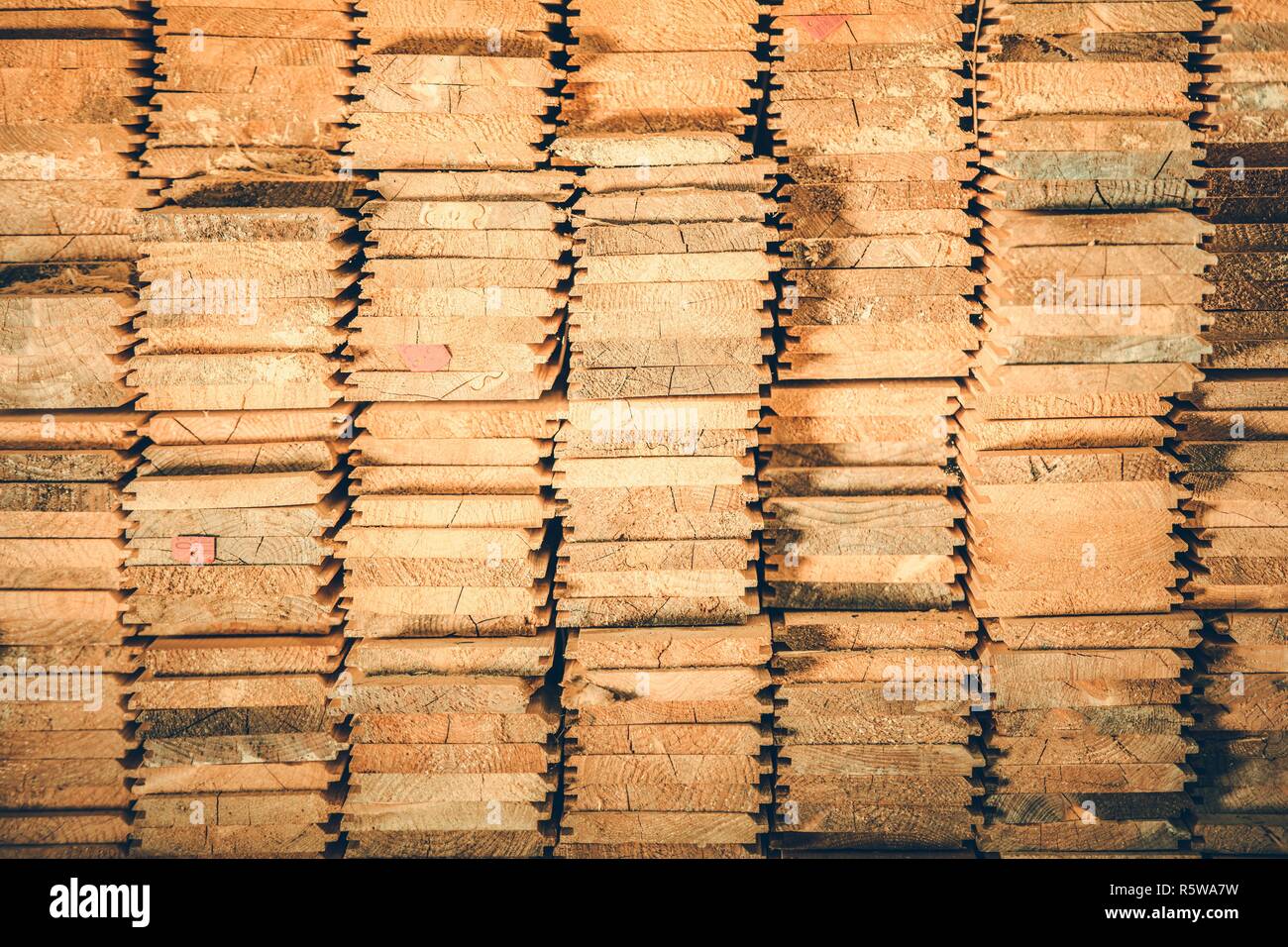 Pile of Wood Boards Photo Background. Carpentry Industry Theme Stock ...