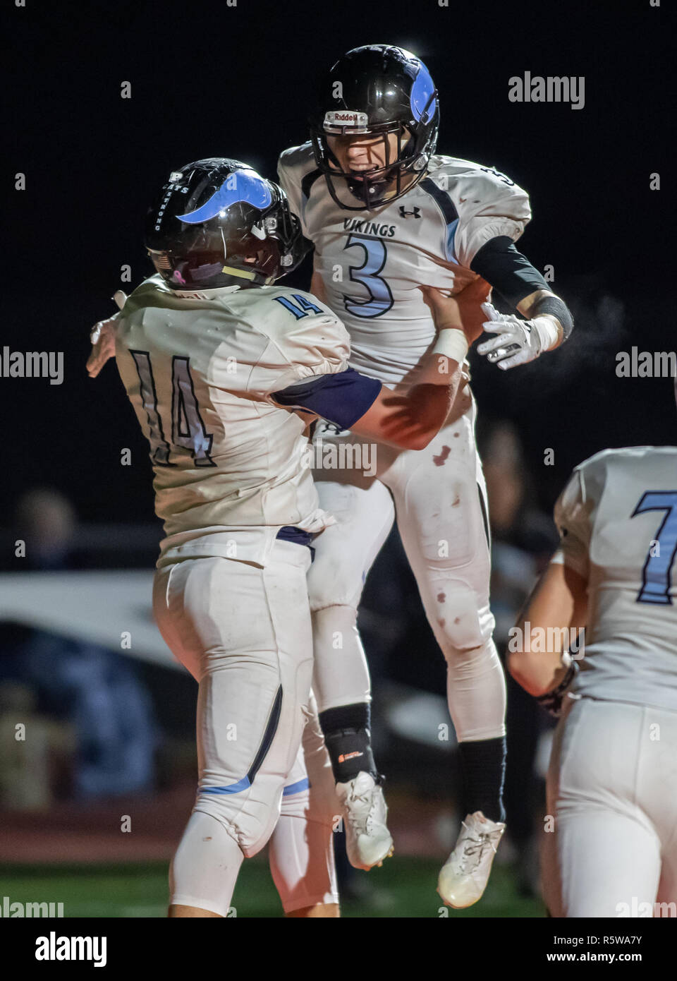 Football action with Chico vs. Pleasant Valley High School in Chico ...