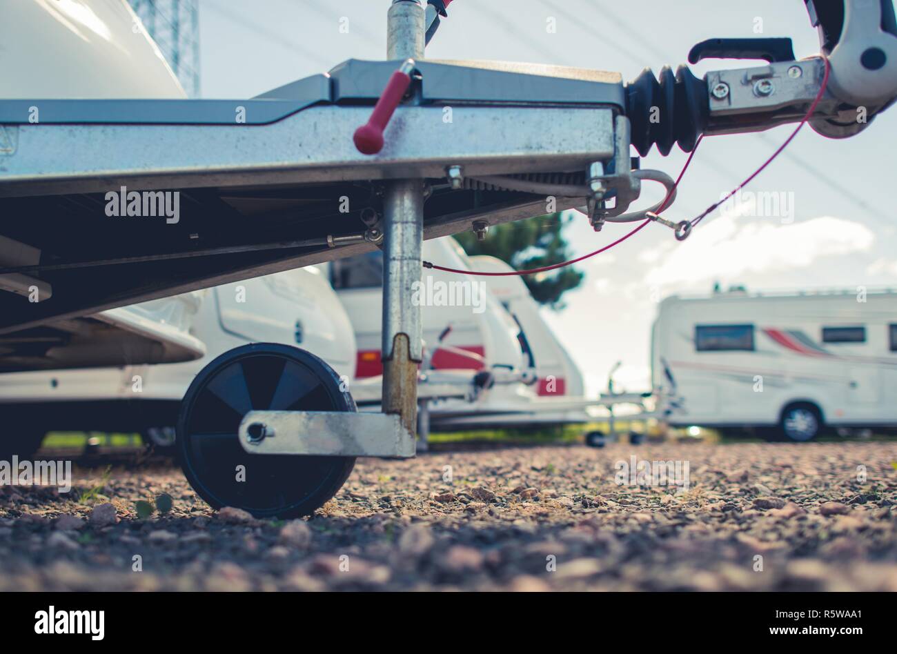 Trailer parking lot hi-res stock photography and images - Alamy