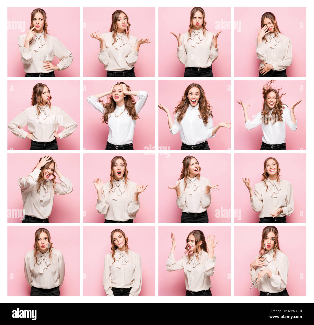 Portrait crying sad young woman Cut Out Stock Images & Pictures - Alamy