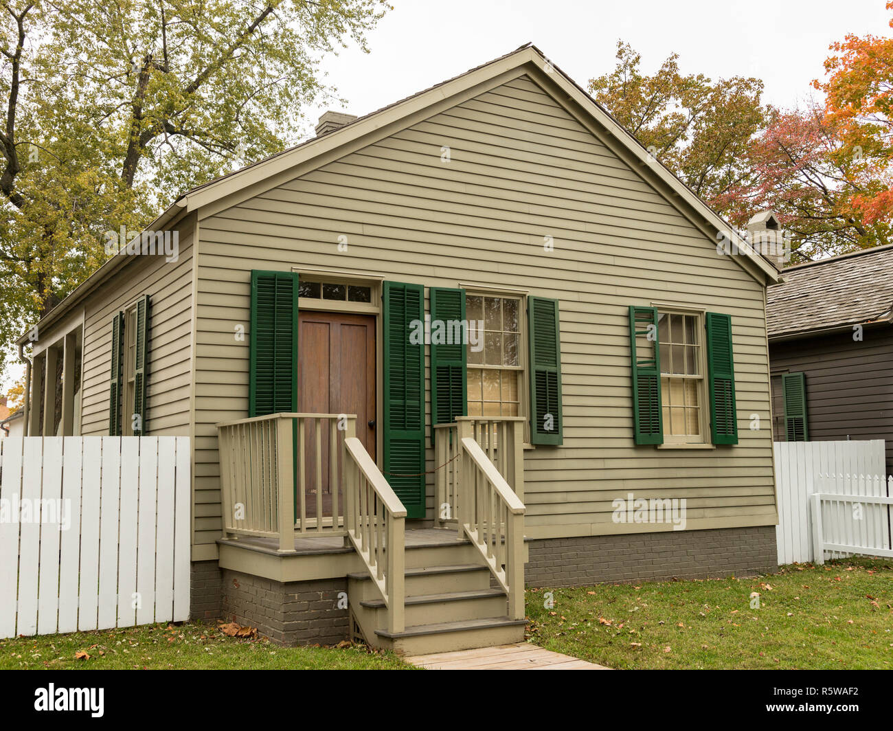 Julia Sprigg house in Lincoln's Springfield neighborhood Stock Photo ...