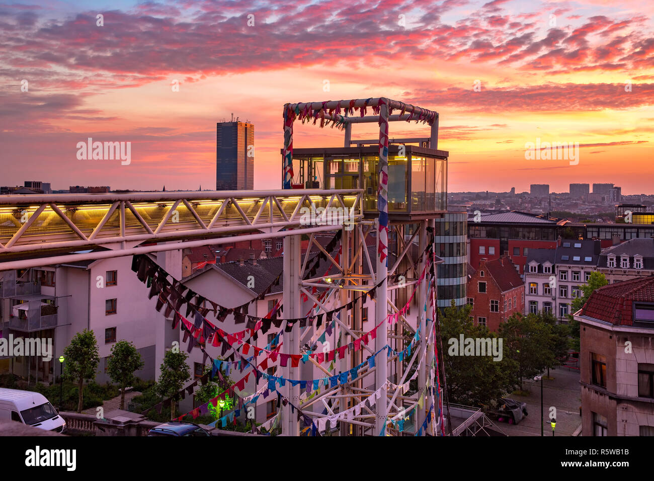 Brussels at sunset, Brussels, Belgium Stock Photo - Alamy