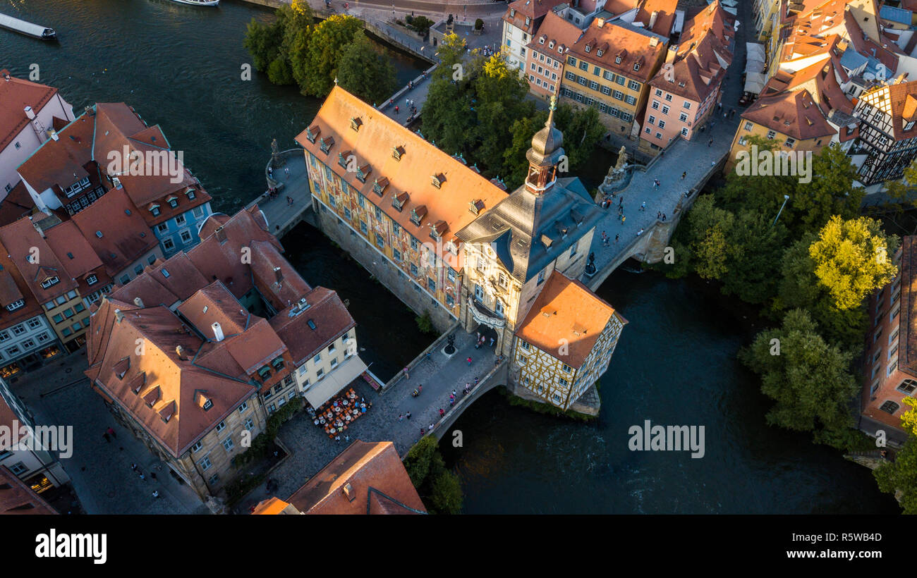Old town hall or Altes Rathaus, Bamberg, Bavaria, Germany Stock Photo ...