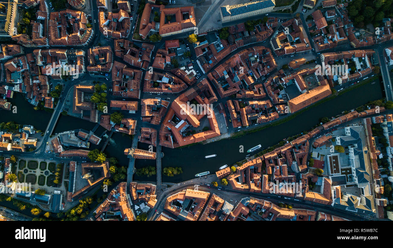 Aerial view of old town Bamberg, Germany Stock Photo - Alamy
