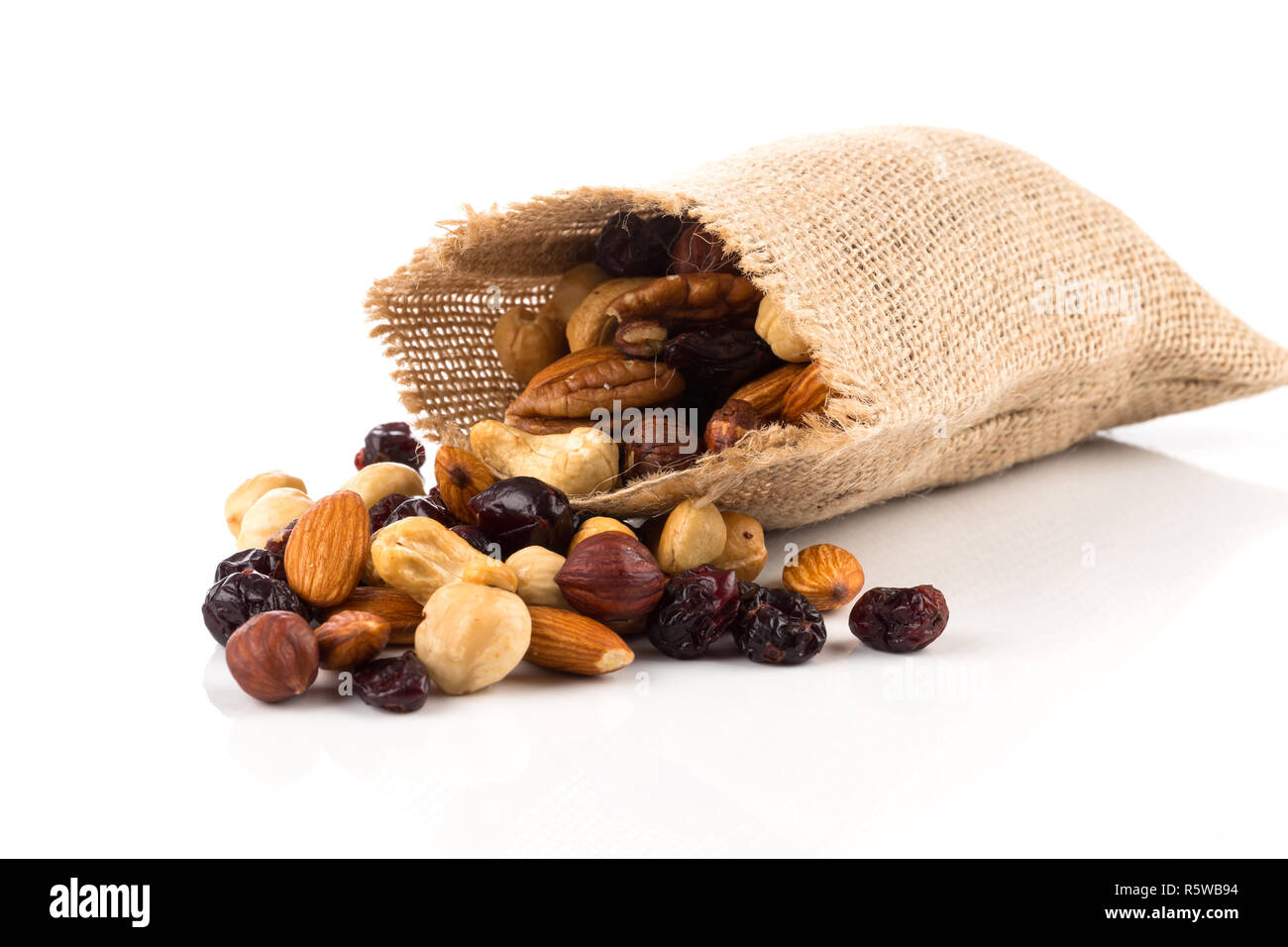Bag of mixed nuts and raisins hi-res stock photography and images - Alamy