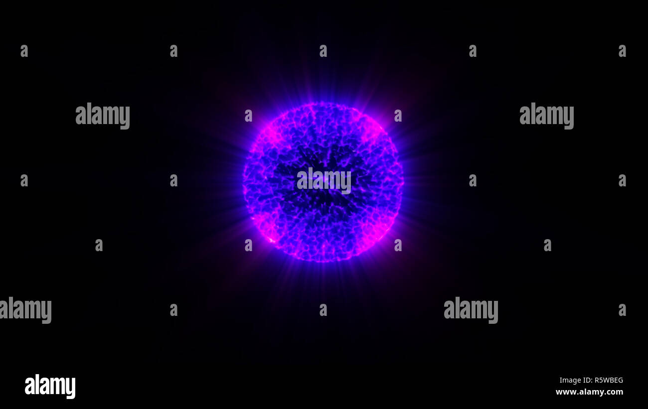Abstract glow sphere. Digital illustration Stock Photo - Alamy