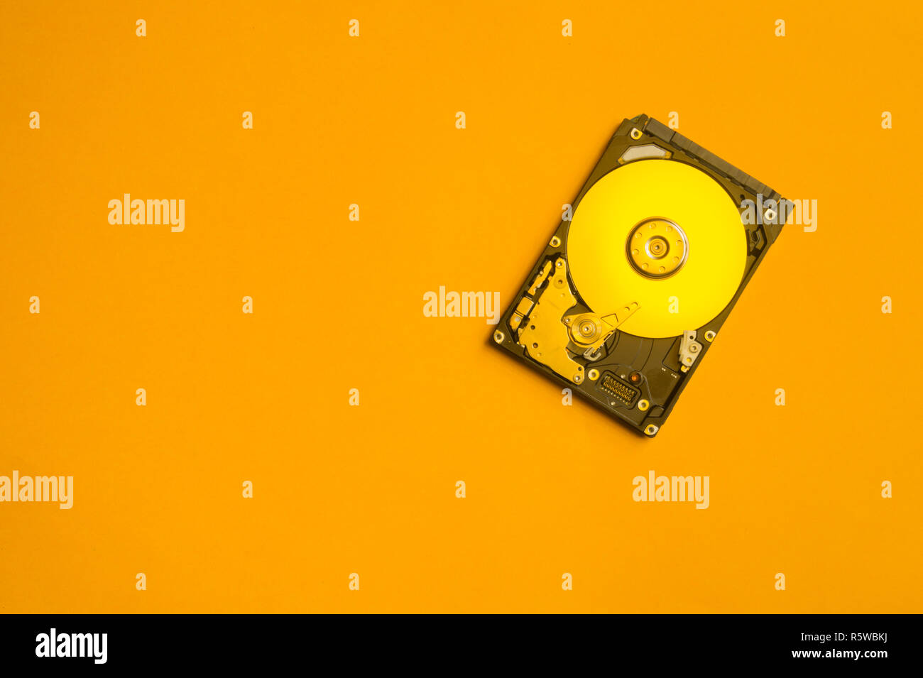 Colorful hdd. open hard disk drive. The concept of data storage. data ...