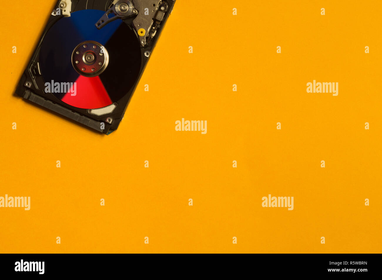 Hard drive blue red yellow hi-res stock photography and images - Alamy