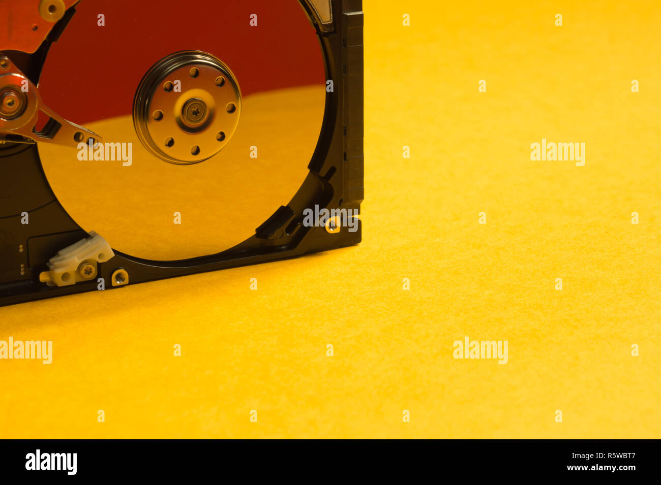 Colorful hdd. open hard disk drive. the concept of data storage. data ...