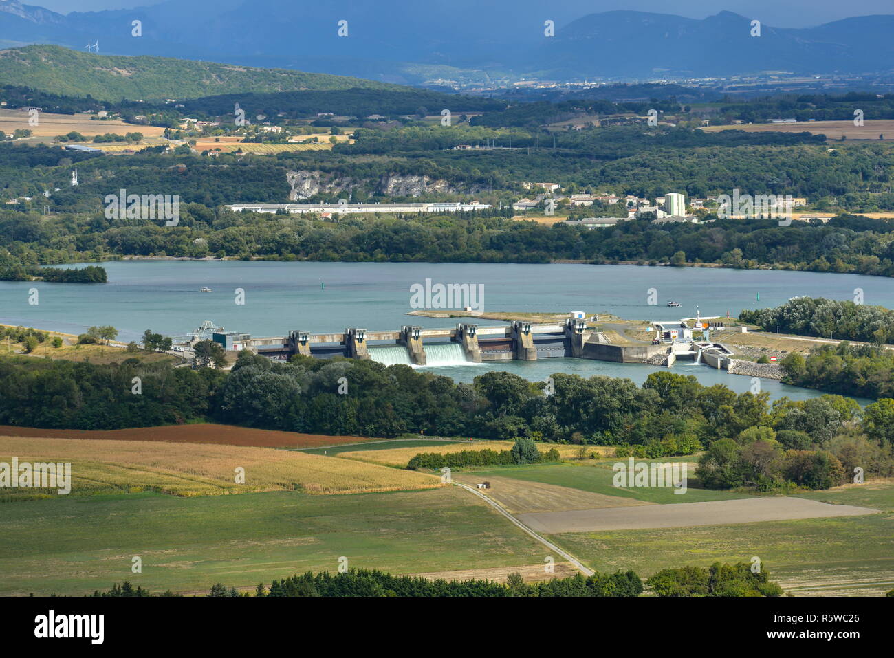 barrage de rochemaure Stock Photo - Alamy
