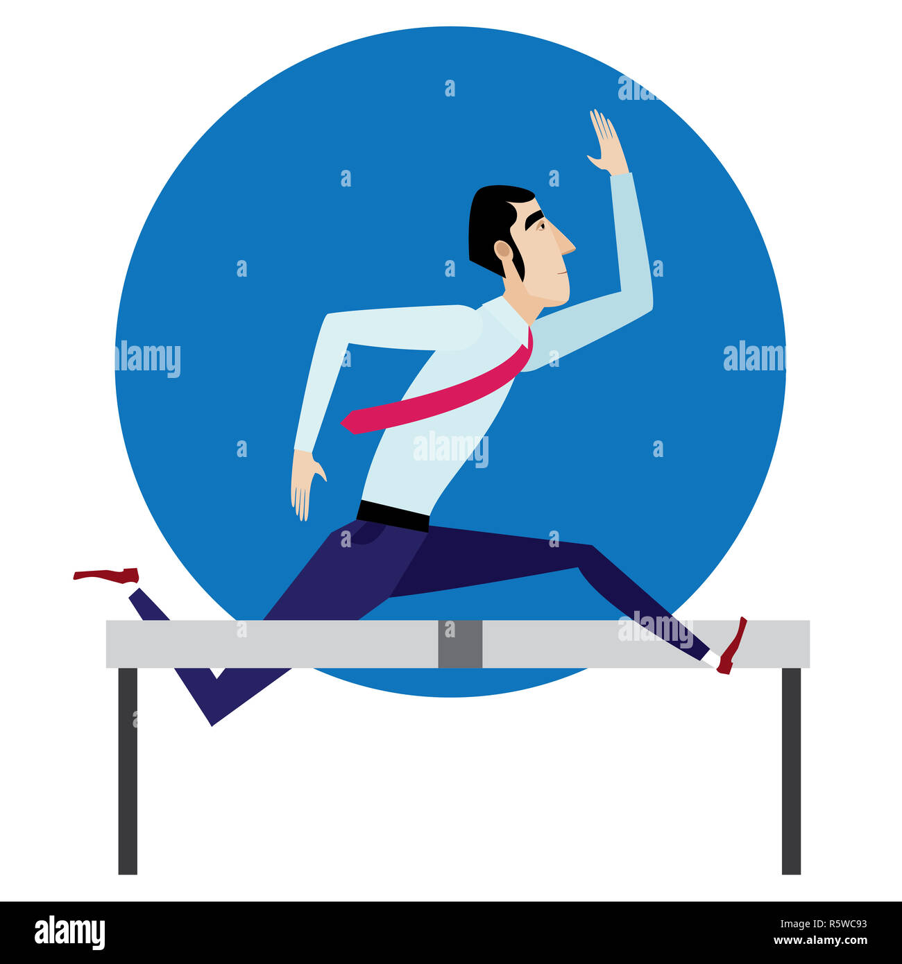 Athlete jump over barrier hi-res stock photography and images - Alamy