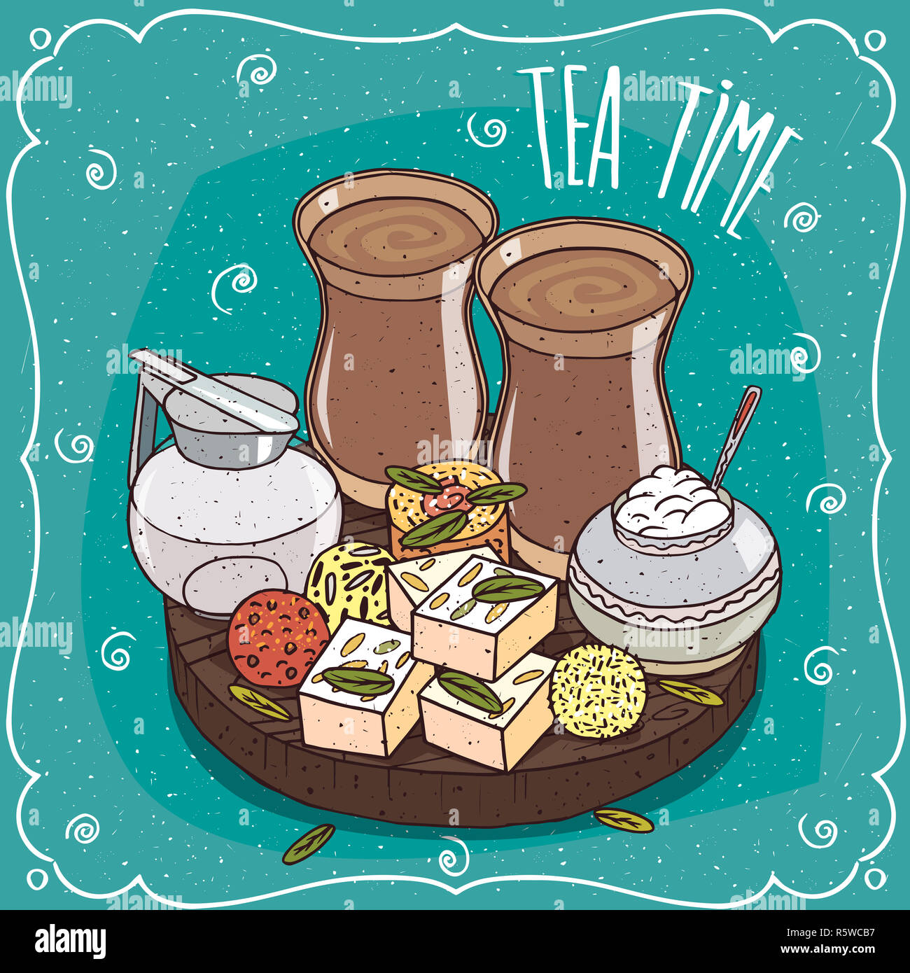 Chai cartoon hi-res stock photography and images - Alamy