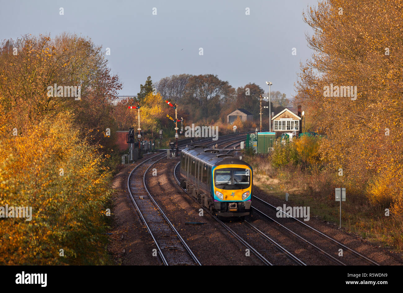 A First Transpennine Express class 185 train passing the mechanical ...