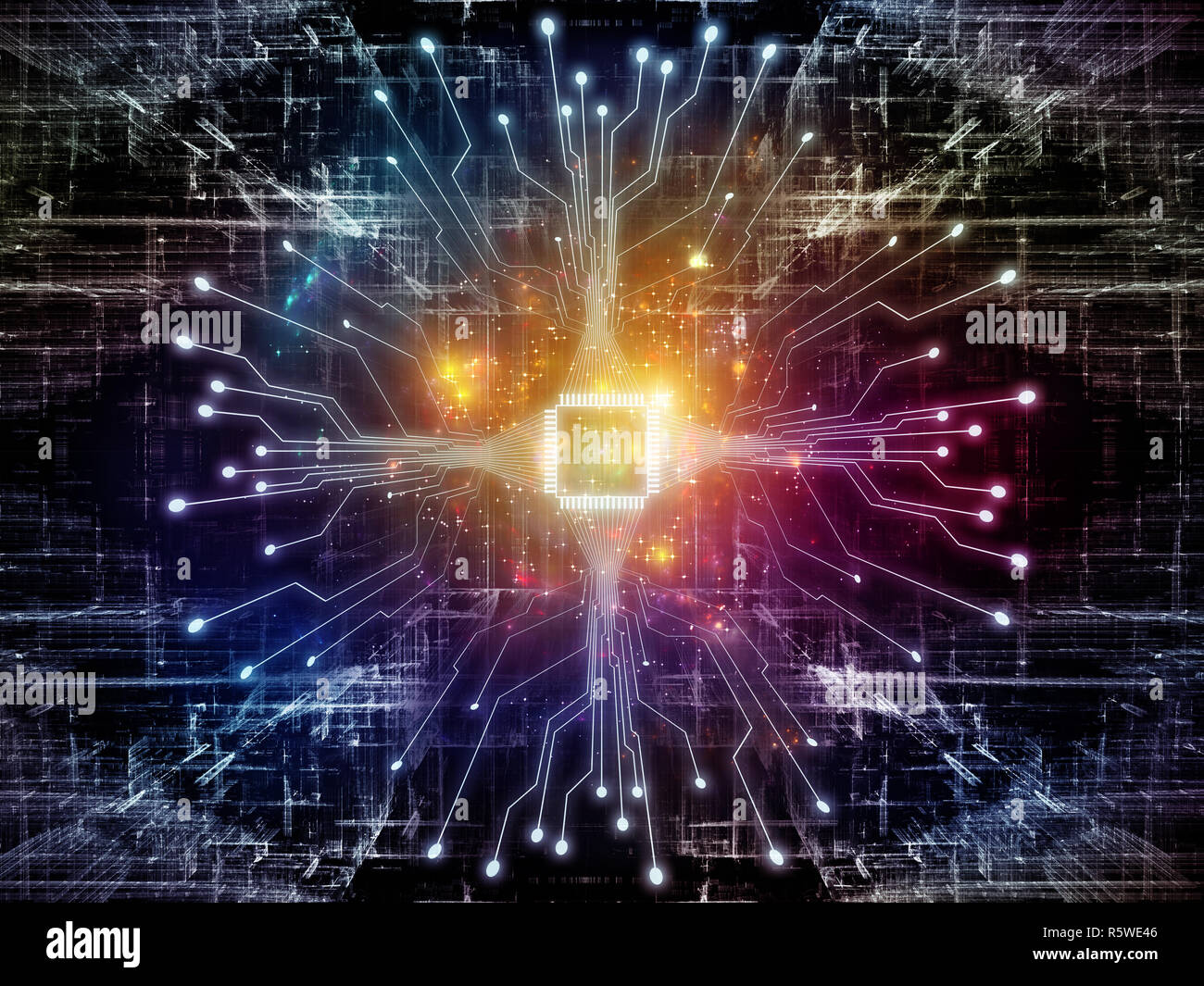 Magic of Computer CPU Stock Photo - Alamy