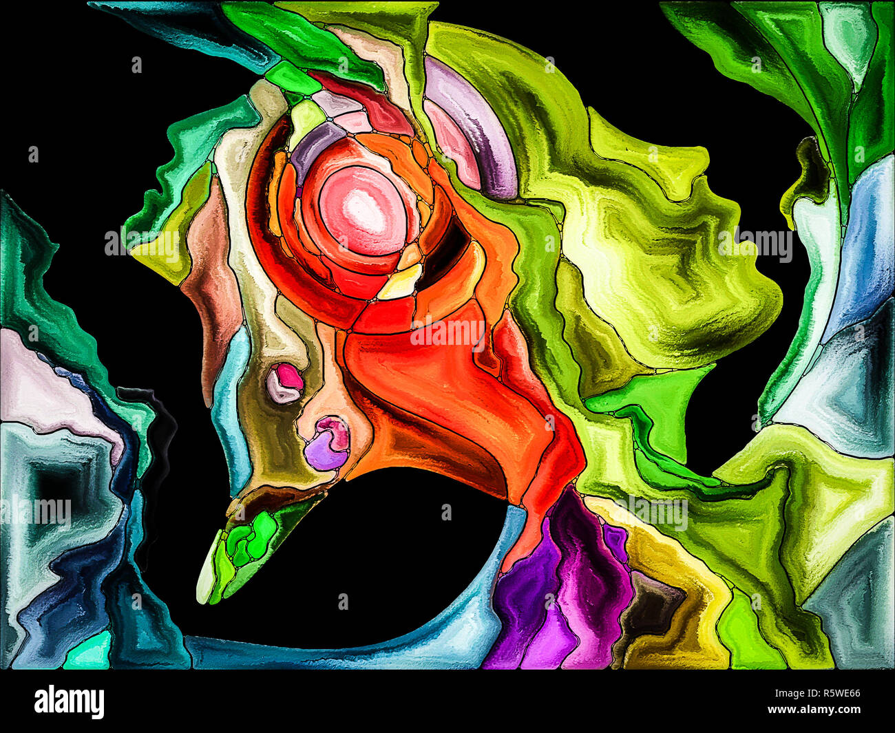 Conceptual Self Fragmentation Stock Photo - Alamy