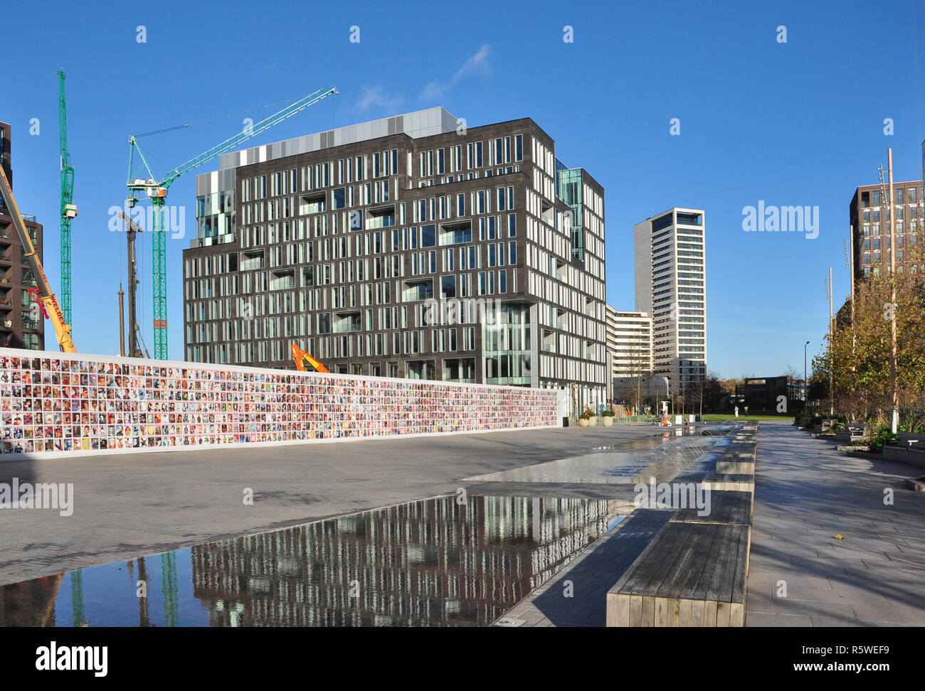 New development of Lewis Cubitt Square, King's Cross, London, England ...