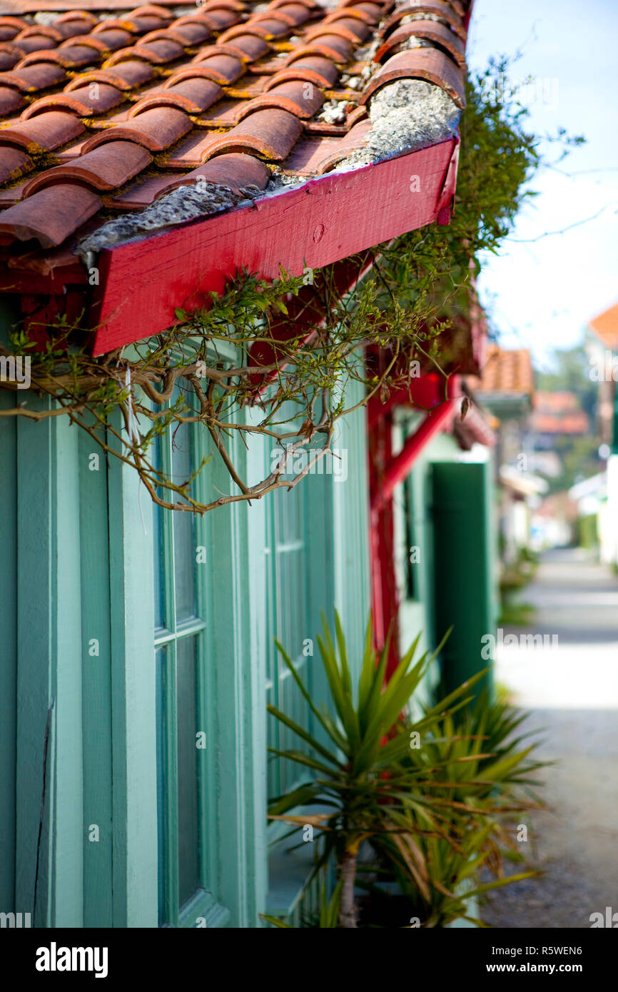 Wooden hut facade Stock Photo - Alamy