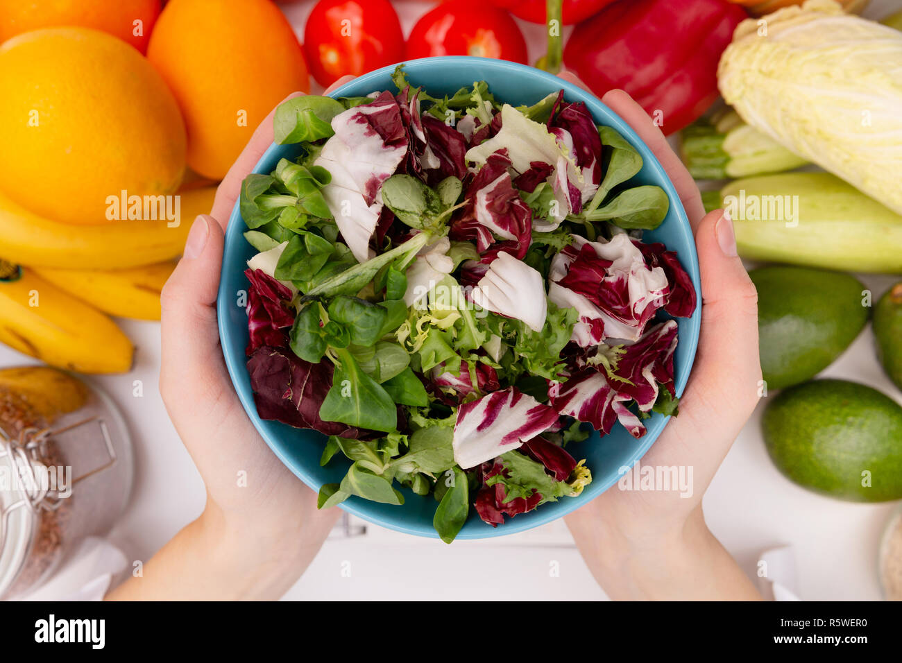 Vegetable diet nutrition and medication concept. Nutritionist offers ...