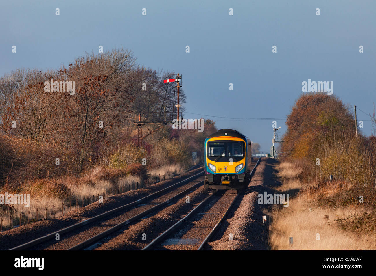 First Transpennine Express class 185 train passing the mechanical ...