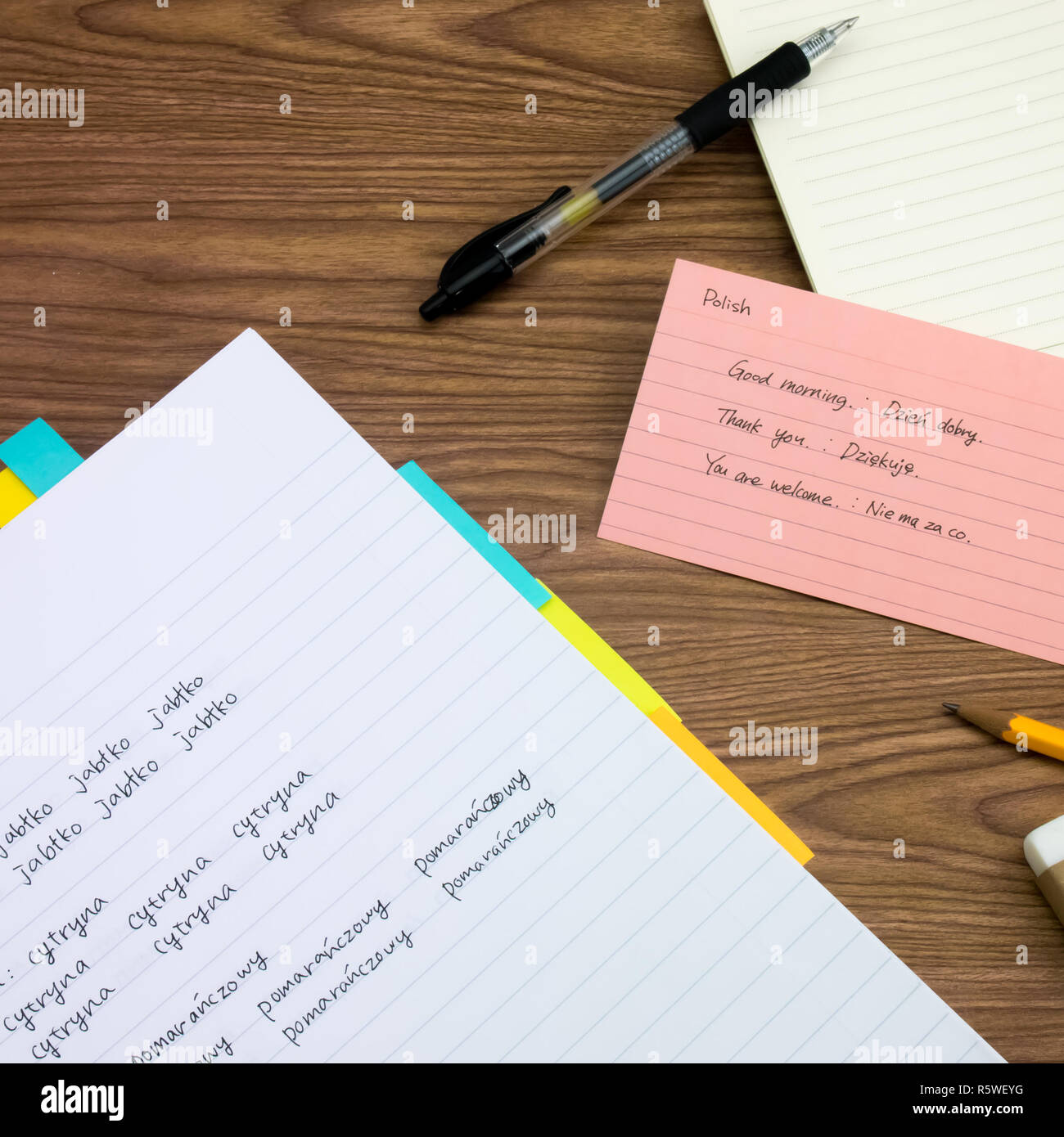 Polish language lesson hi-res stock photography and images - Alamy