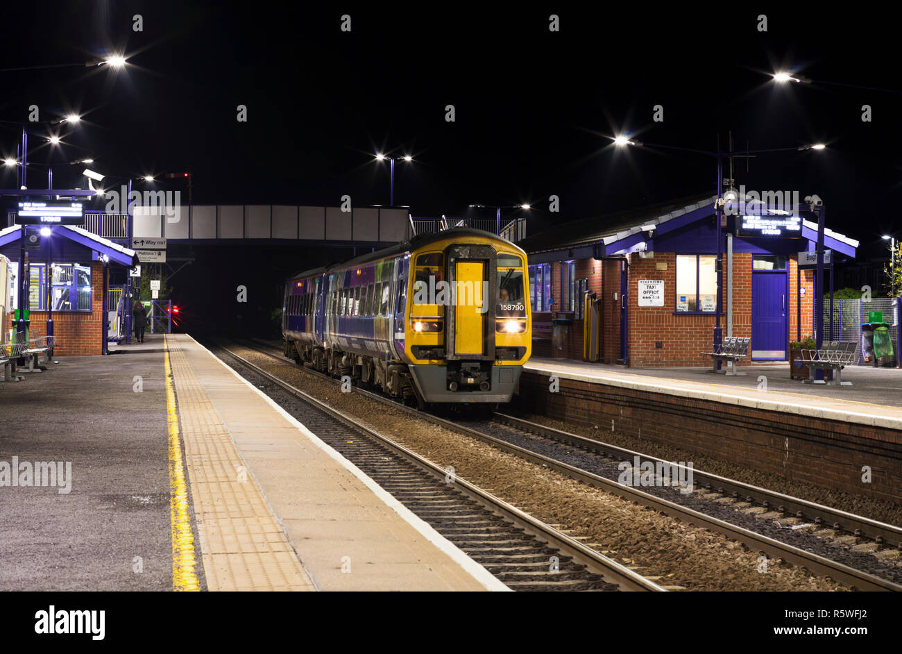 Arriva Rail North ( Northern Rail ) class 158 sprinter train at Brough ...