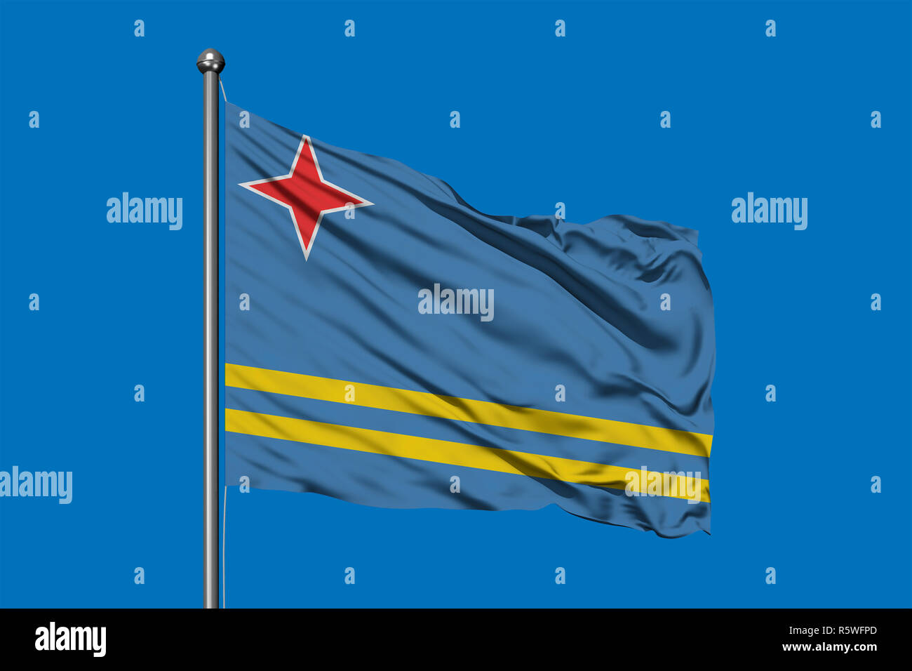 Aruba official flag hi-res stock photography and images - Alamy