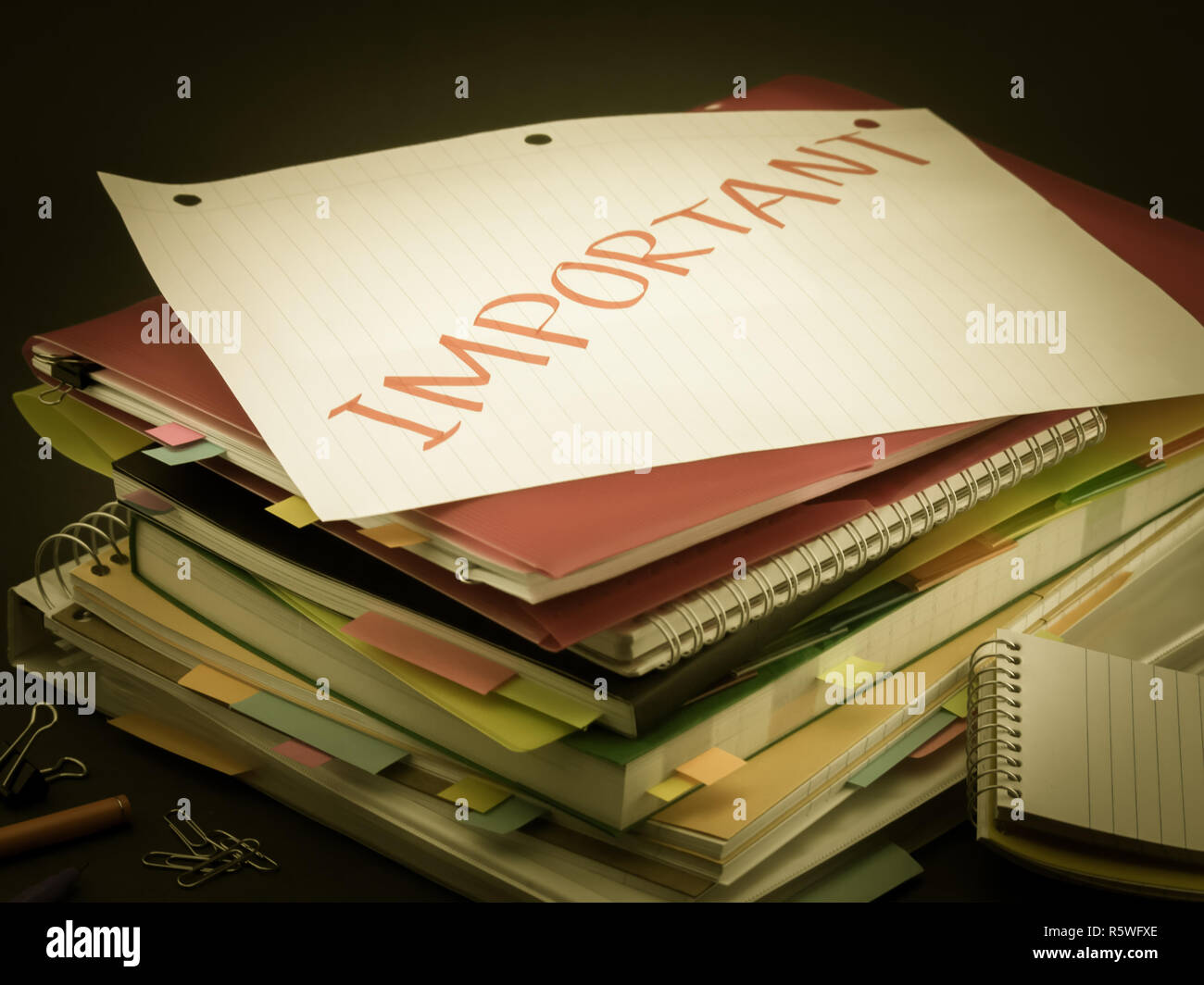 The Pile of Business Documents Important Stock Photo - Alamy