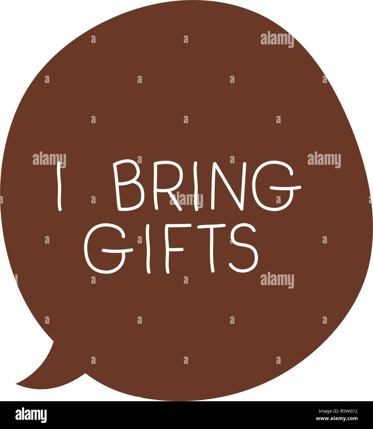 Speech bubble christmas message Stock Vector Images - Alamy