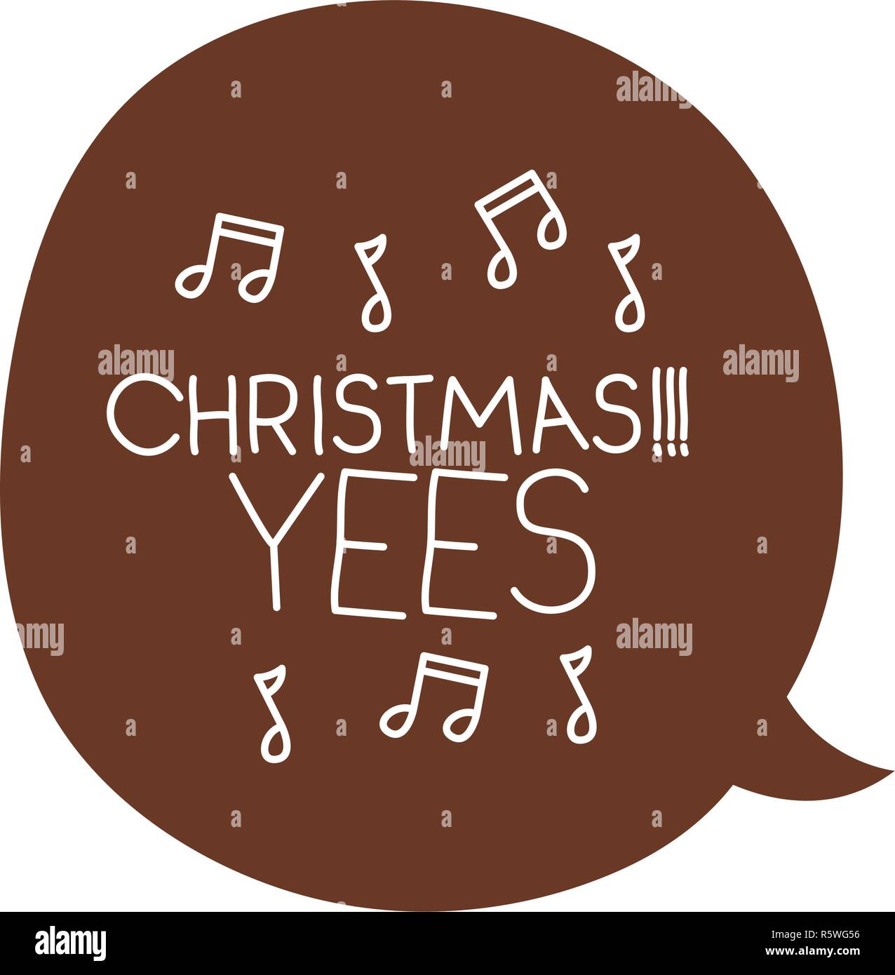 speech bubble with christmas message icon Stock Vector Image & Art - Alamy
