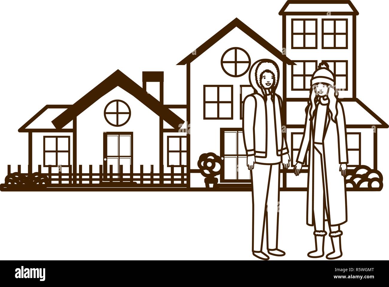 Embraced friends Stock Vector Images - Alamy