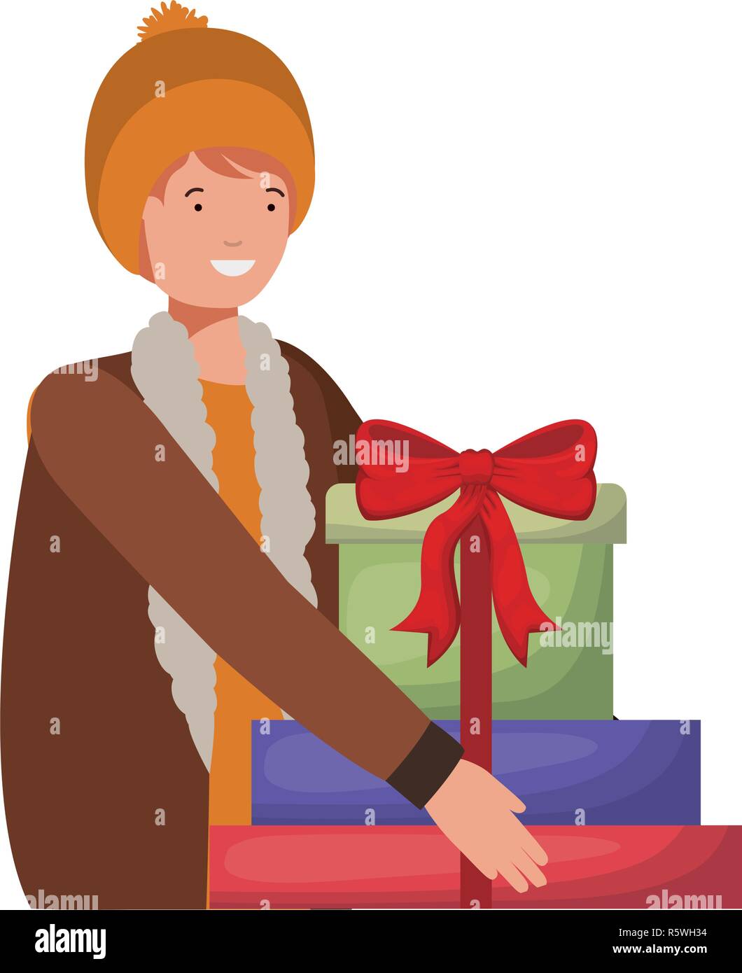 Boy Give Gift Cartoon Stock Photos & Boy Give Gift Cartoon Stock Images ...