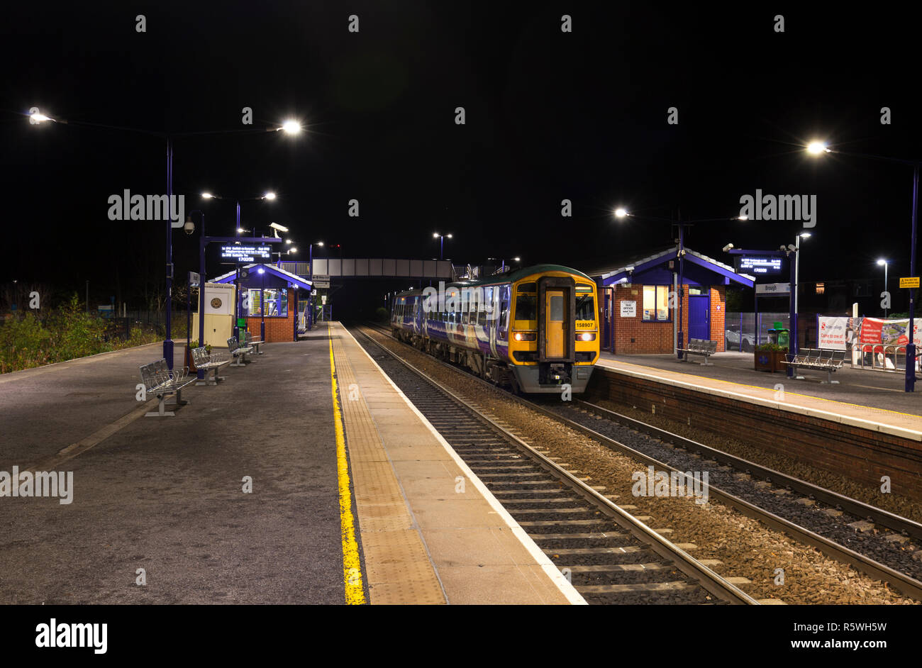 Arriva Rail North ( Northern Rail ) class 158 sprinter train at Brough ...