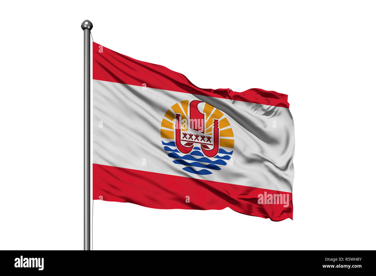 National french flag waving in Cut Out Stock Images & Pictures - Alamy