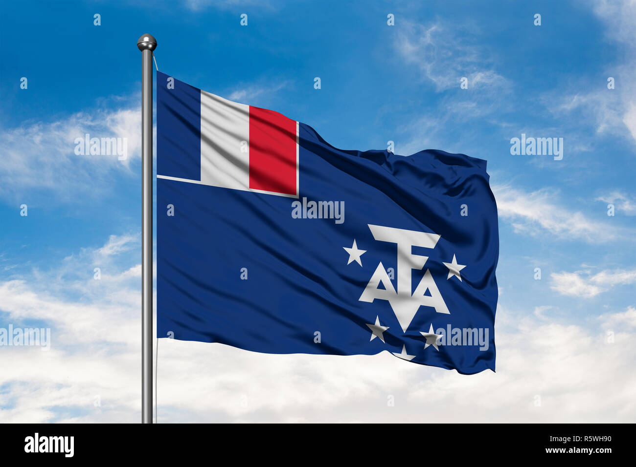 Waving antarctic flag hi-res stock photography and images - Alamy