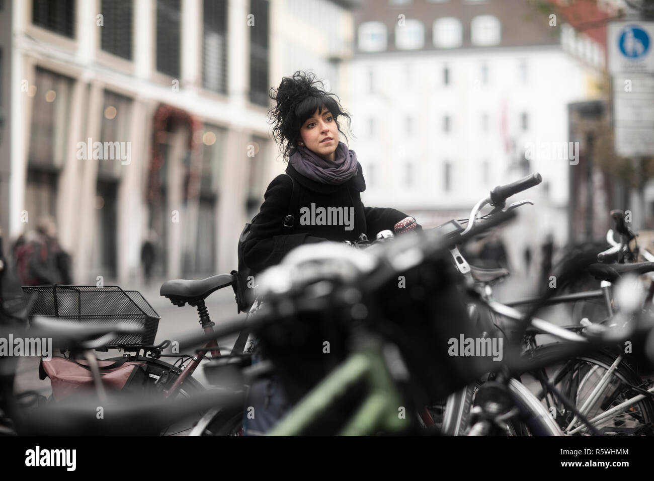 Bicycle parking stand hi-res stock photography and images - Alamy