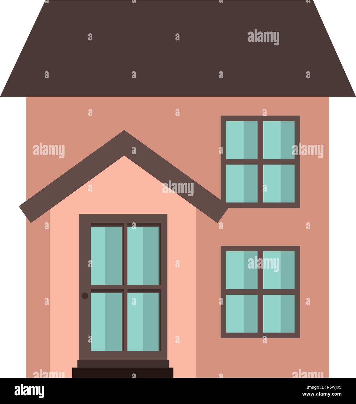house with front view isolated icon Stock Vector Image & Art - Alamy