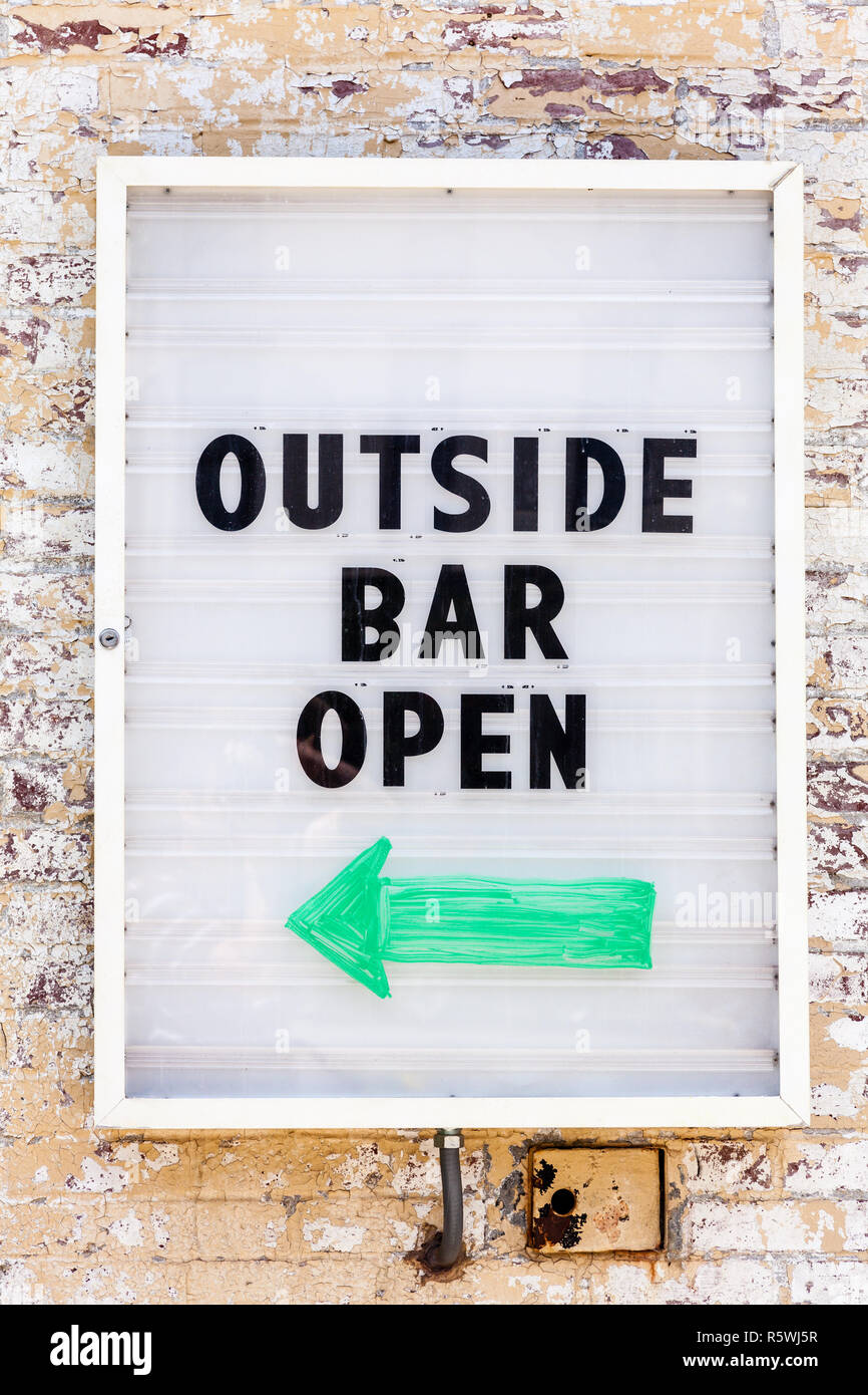 Reading sign outside bar hi-res stock photography and images - Alamy