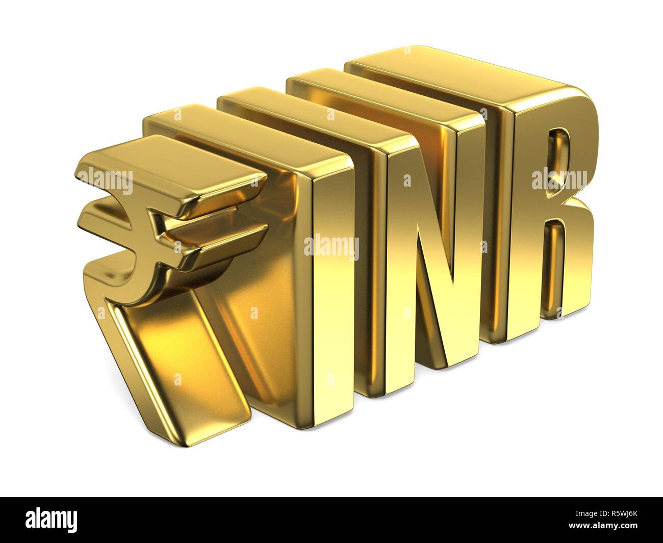 Modern rupee design Cut Out Stock Images & Pictures - Alamy