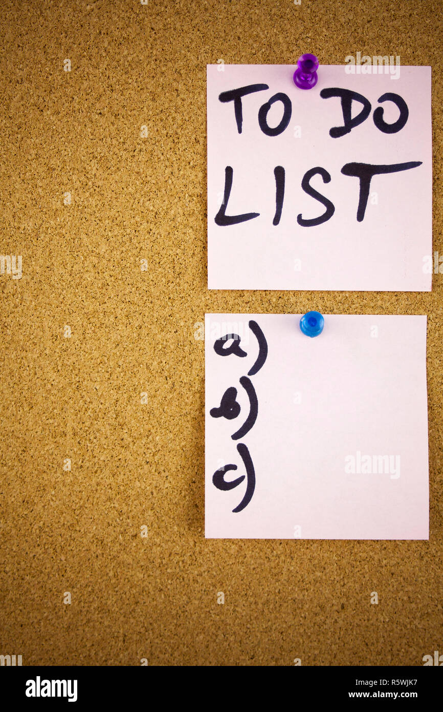 Todolist hi-res stock photography and images - Alamy