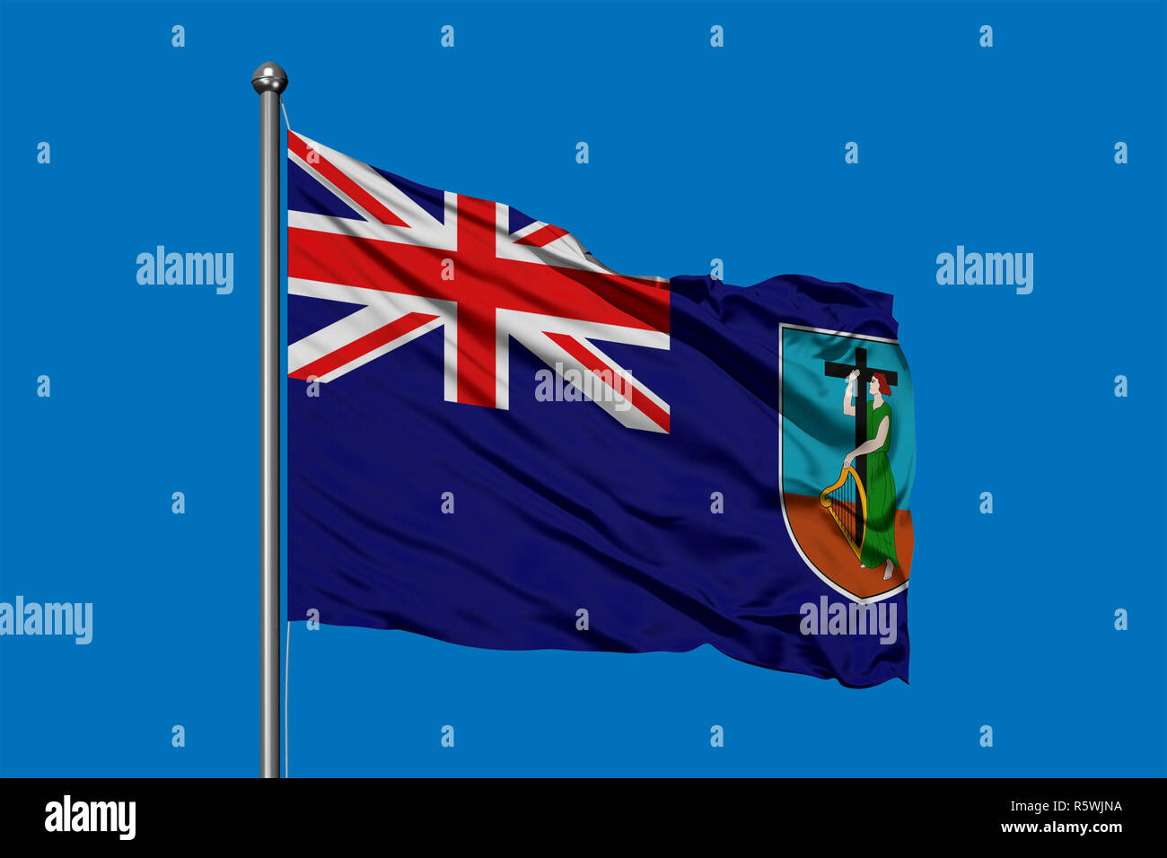 Montserrat official flag hi-res stock photography and images - Alamy