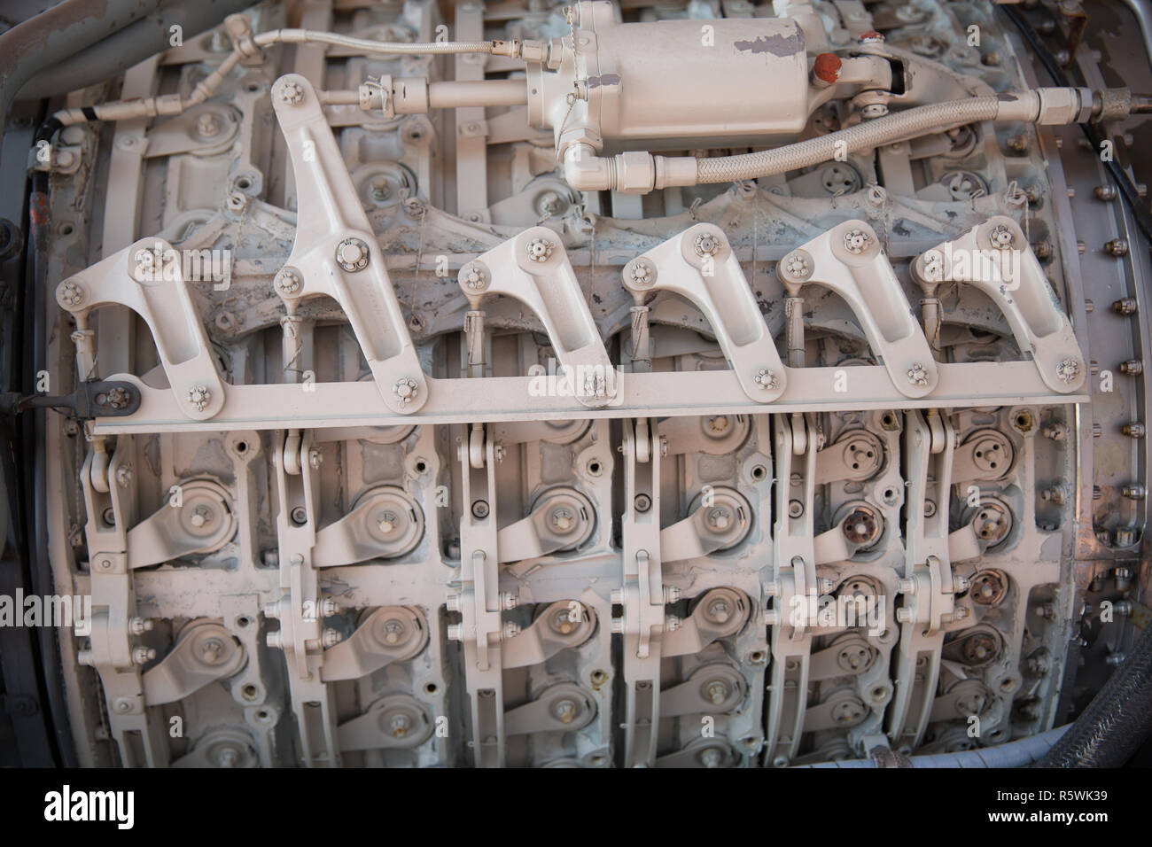 Old Plane Engine close up Stock Photo - Alamy