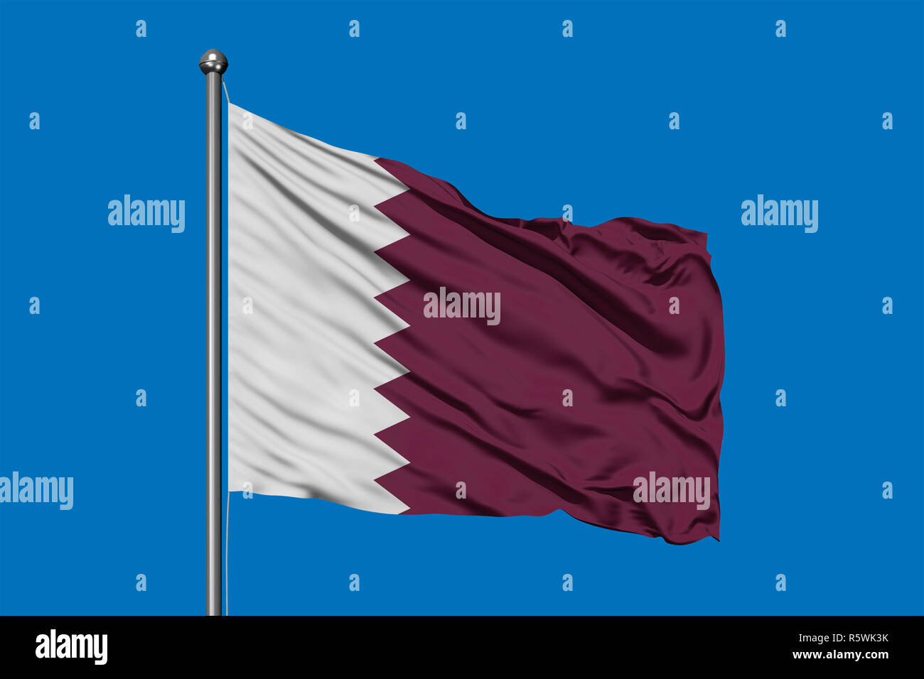 Qatari Flag High Resolution Stock Photography and Images - Alamy