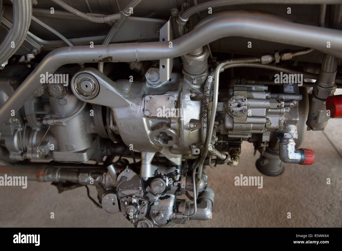 Old Plane Engine close up Stock Photo - Alamy