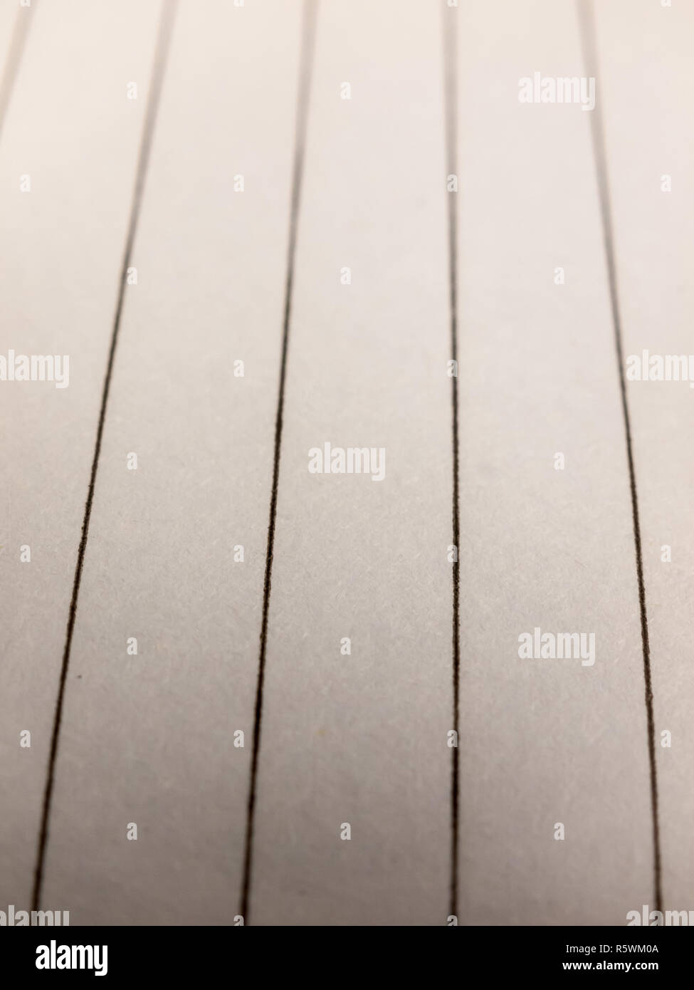 close up of lined writing white paper studio macro Stock Photo - Alamy