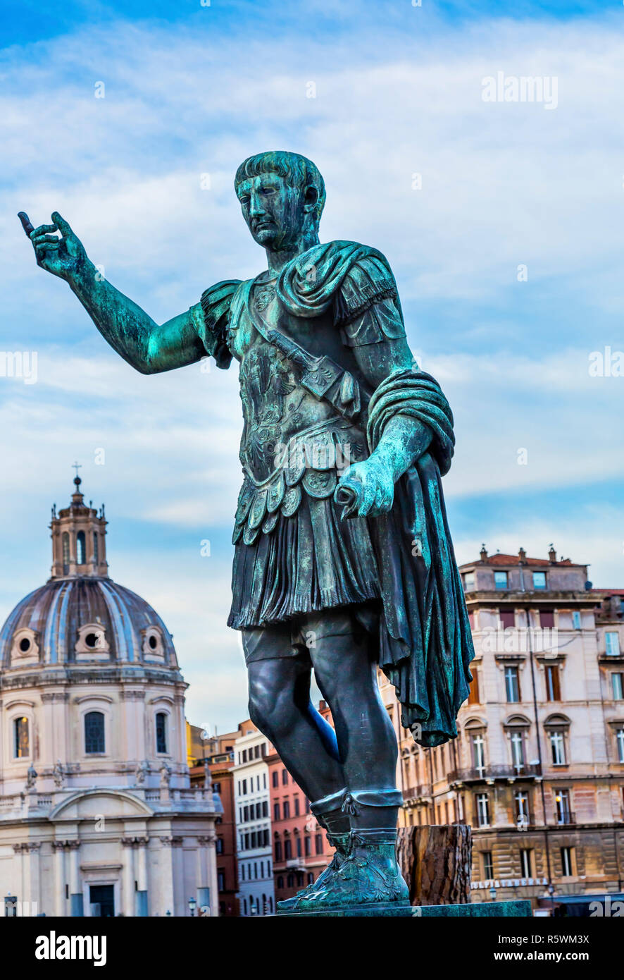 Augustus Caesar Statue Church Rome Italy Stock Photo - Alamy