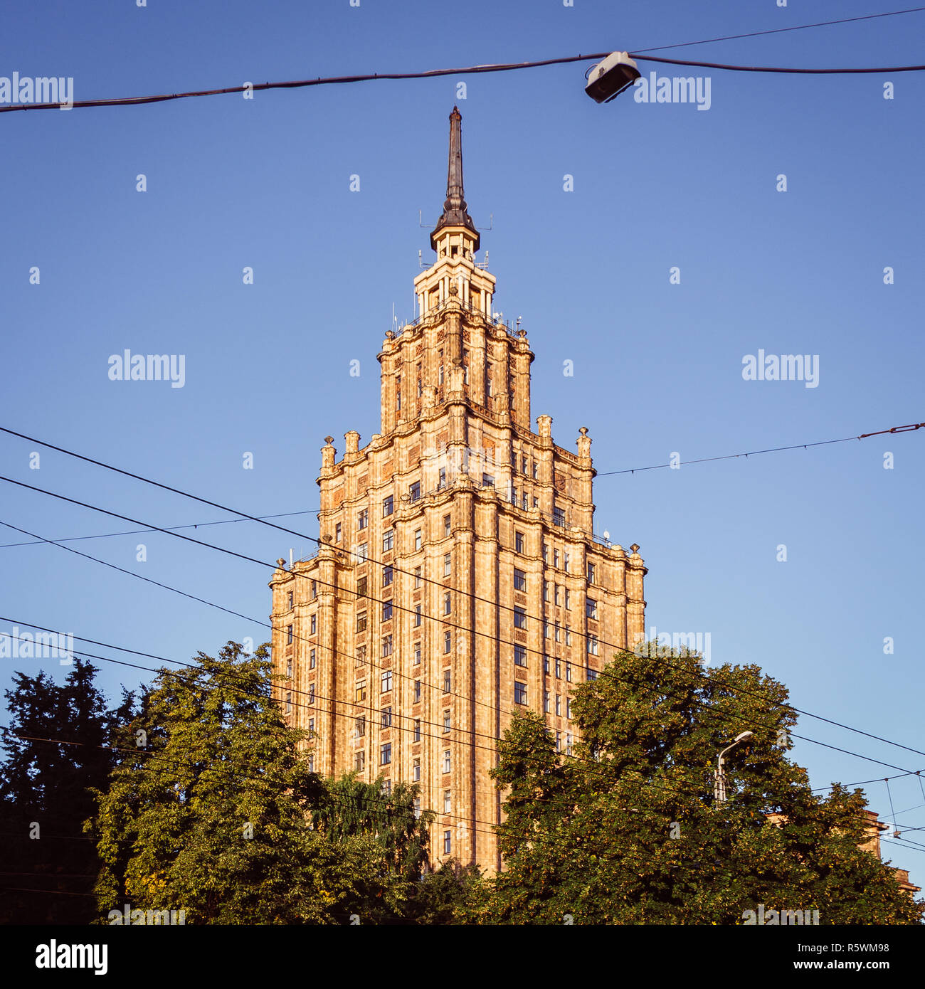 The Academy of Sciences, built during the Russian occupation of Riga ...