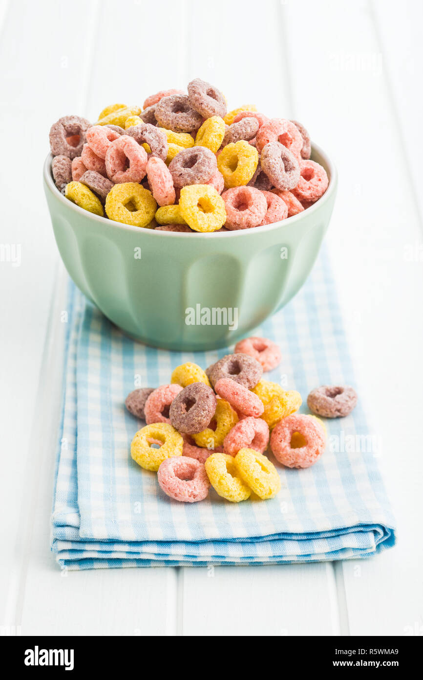 Colorful cereal rings Stock Photo - Alamy