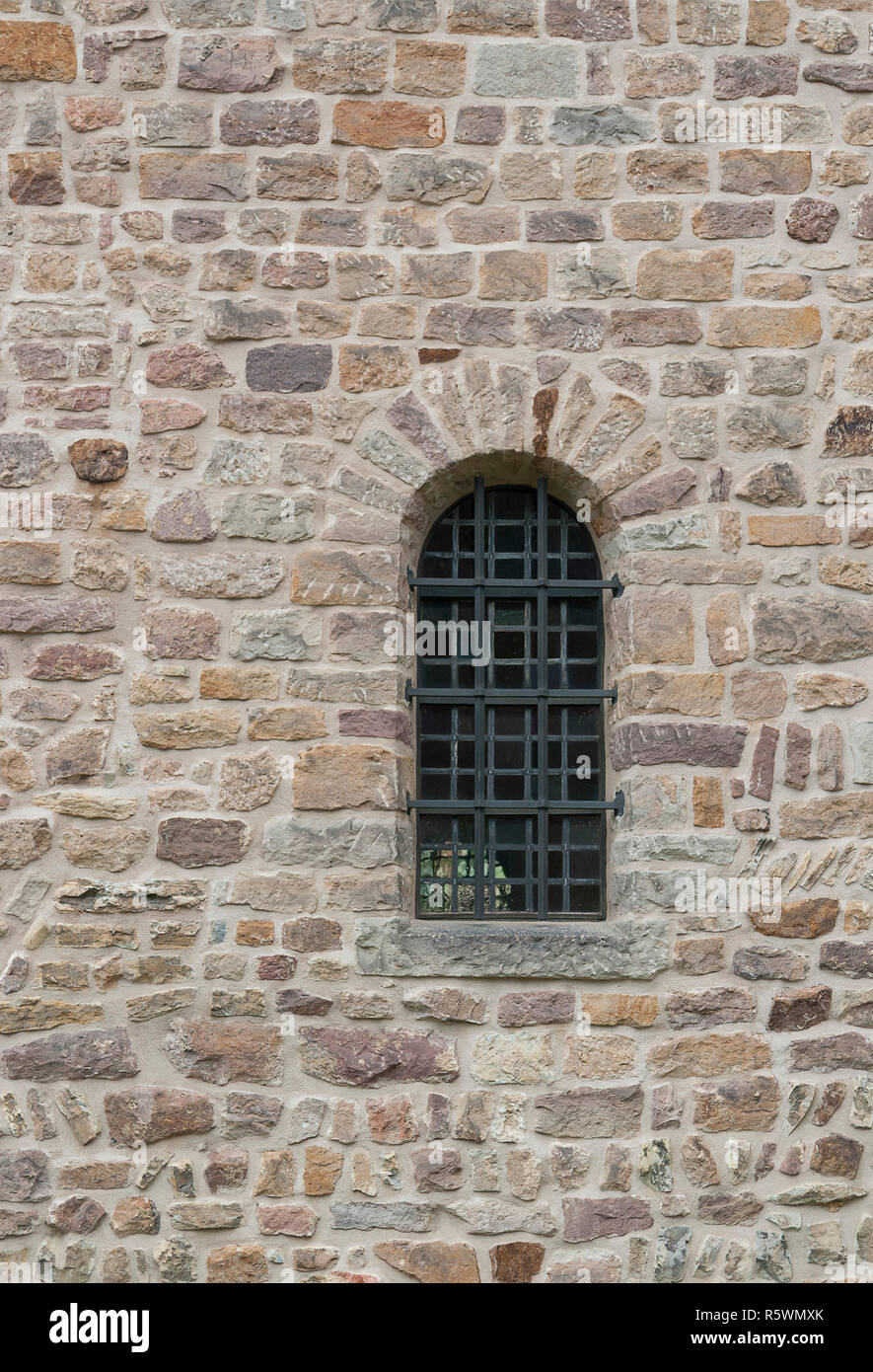 wall with barred window Stock Photo - Alamy