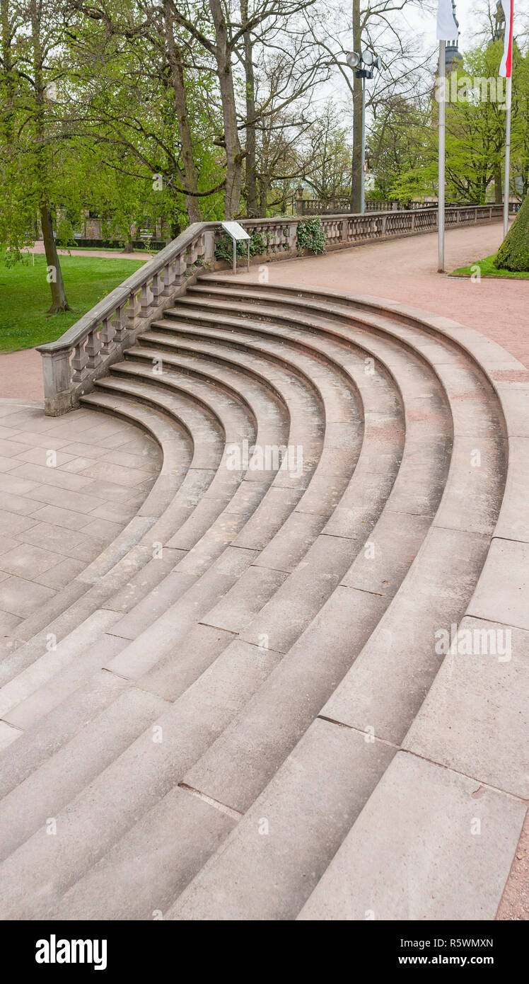 Curved stone stairs hi-res stock photography and images - Alamy